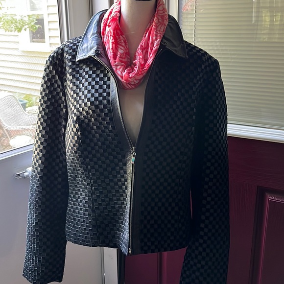 metrostyle | Jackets & Coats | Metro Style Xl Black Leather Zip Jacket ...